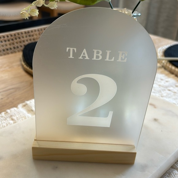 Party Supplies | Arch Table Number Signs | Poshmark